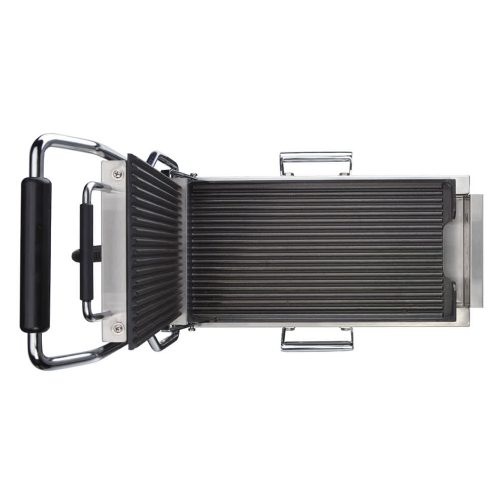 Waring WPG200 Single Commercial Panini Press w/ Cast Iron Grooved ...