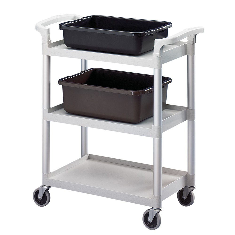 Cambro BC331KD480 3 Level Polymer Utility Cart w/ 300 lb Capacity ...