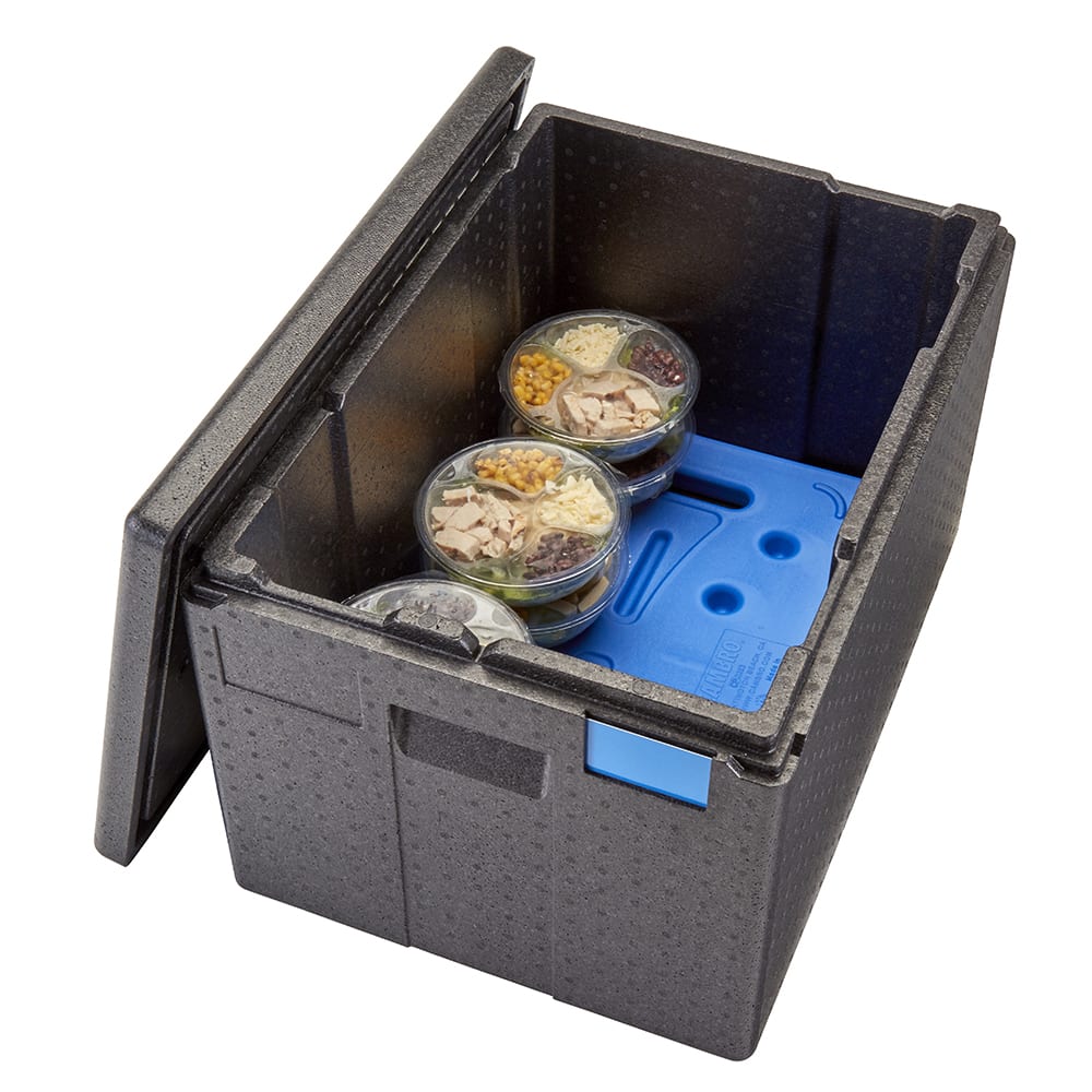 Cambro EPP180XLTSW110 GoBox™ Insulated Food Carrier - 68 1/5 qt w/ (1 ...