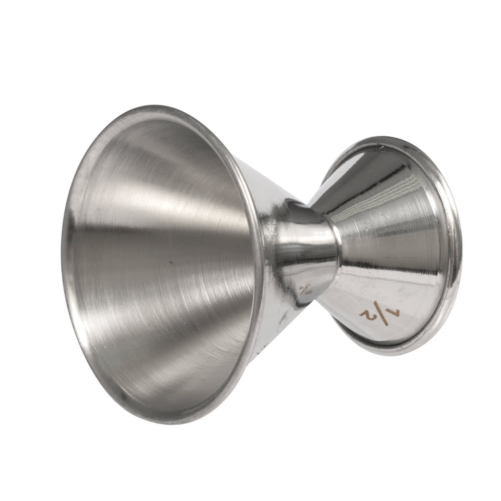 American Metalcraft J212 Double Jigger - 1/2 & 1 1/2 oz, Satin Stainless