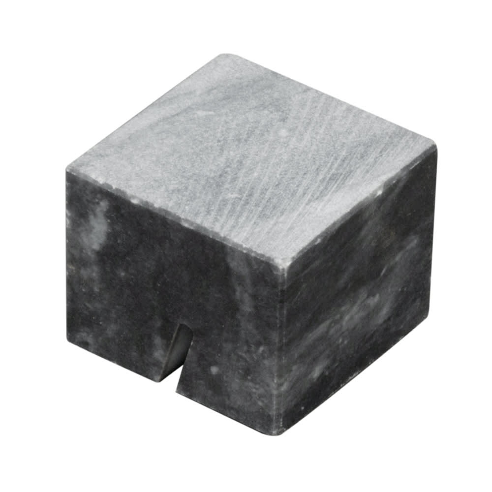 American Metalcraft MCHB125 Square Card Holder, Marble, Black