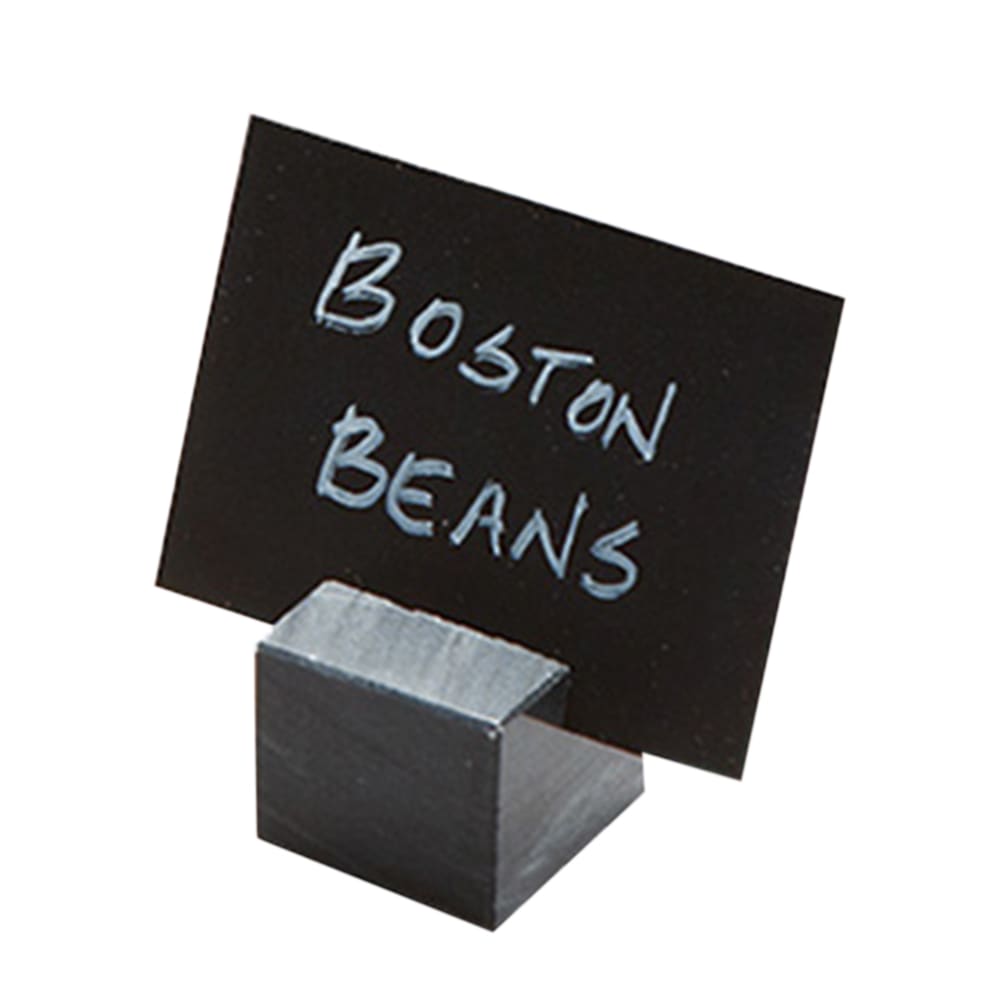 American Metalcraft MCHB125 Square Card Holder, Marble, Black