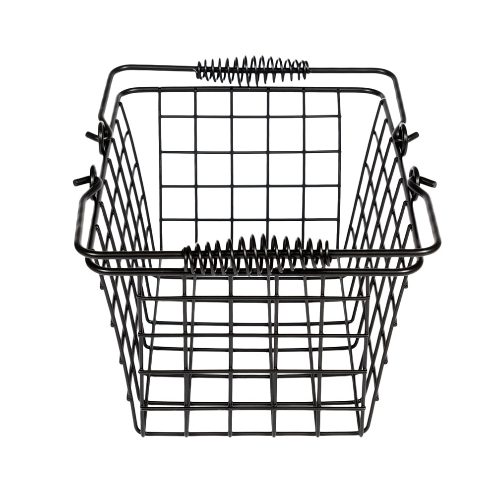 American Metalcraft RBHB975 Rectangular Basket w/ Double Handle, Wire/Black