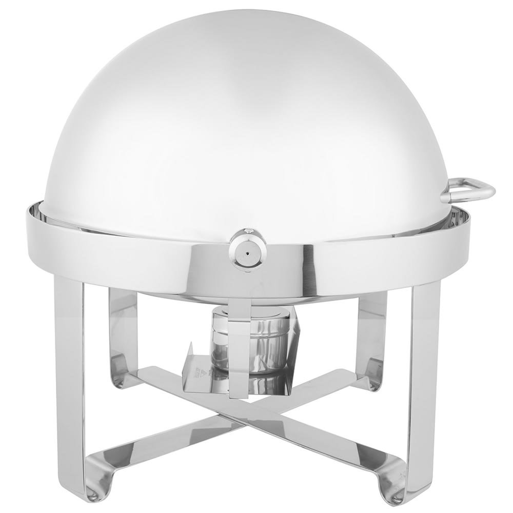 Vollrath 46360 6 qt. Round Chafer w/Roll-top Lid & Chafing Fuel Heat