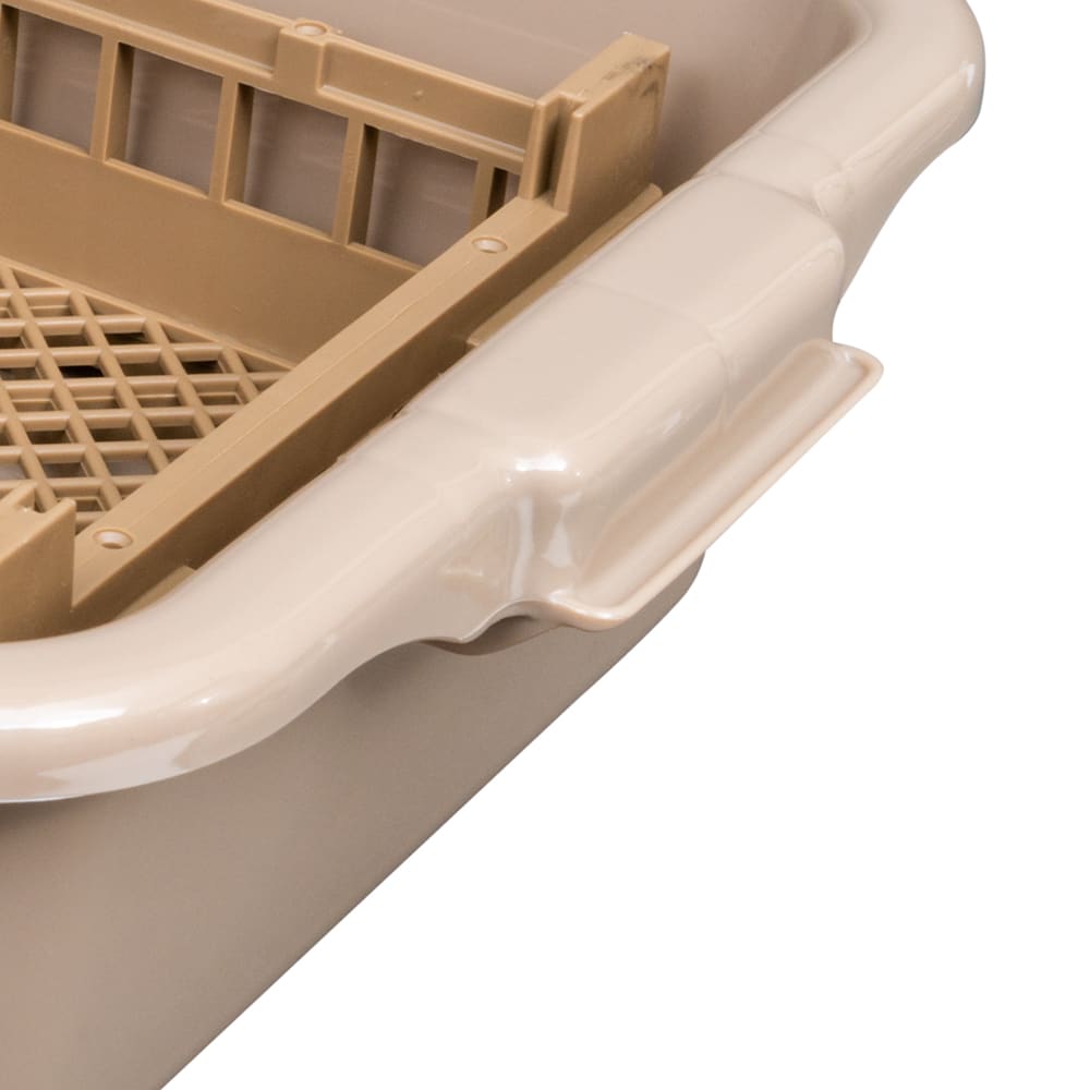 Vollrath 52827 Flatware Soak System - Half-Size, Rack and Soak Tub, Beige