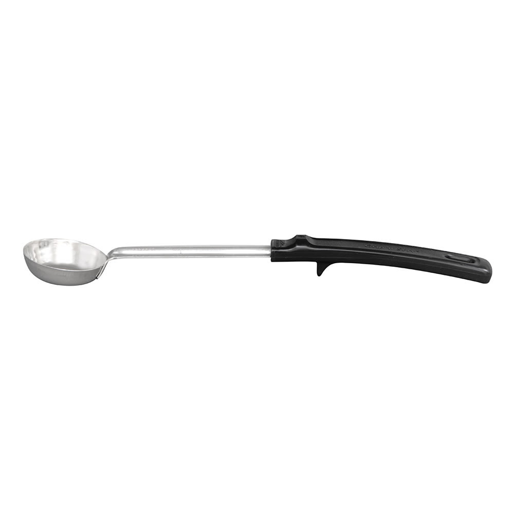 Vollrath 61147 1 oz Solid Spoodle - Black Poly Handle, Stainless