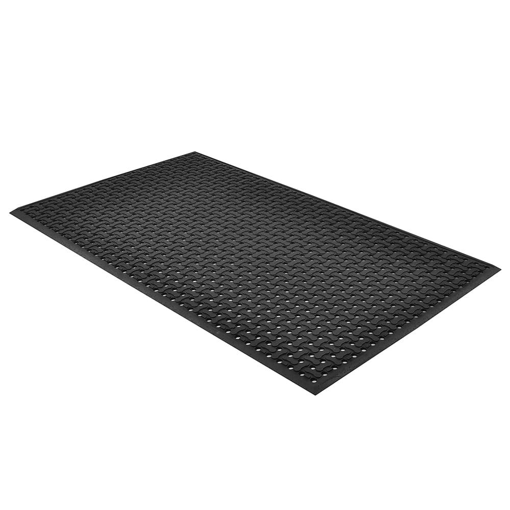 NoTrax T18S0035BL Superflow Reversible Grease Resistant Floor Mat, 3' x ...