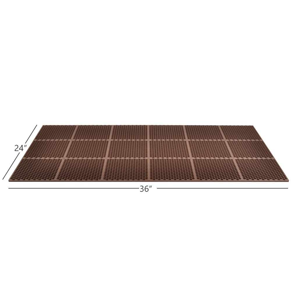 NoTrax T15S0032BR Optimat Grease-Resistant Floor Mat, 2' x 3', 1/2 ...