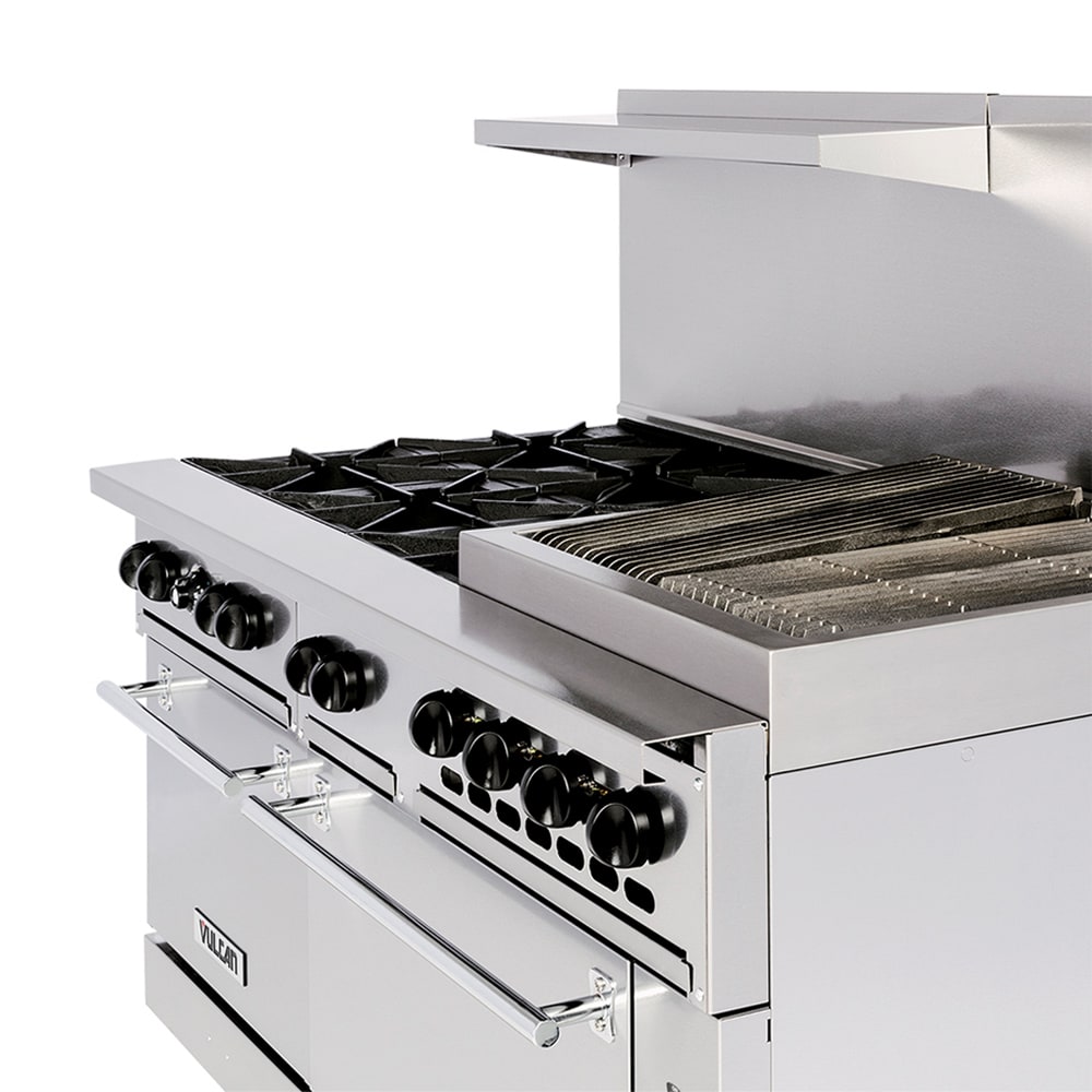 Vulcan 60SC-6B24GB 60" 6 Burner Gas Range w/ Griddle/Broiler & (1 ...