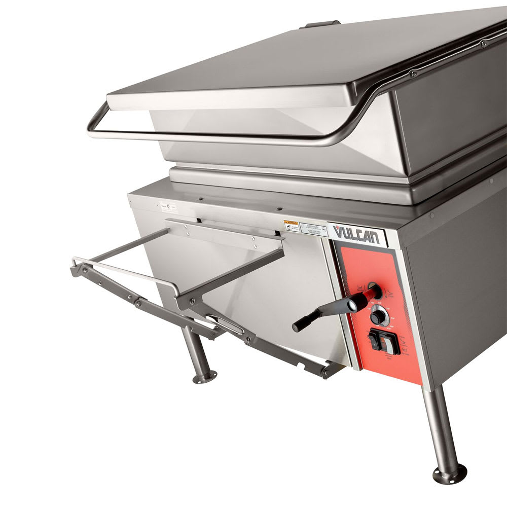 Vulcan VE40 40 gal. Tilt Skillet - Open Base, Includes Faucet, Strainer ...