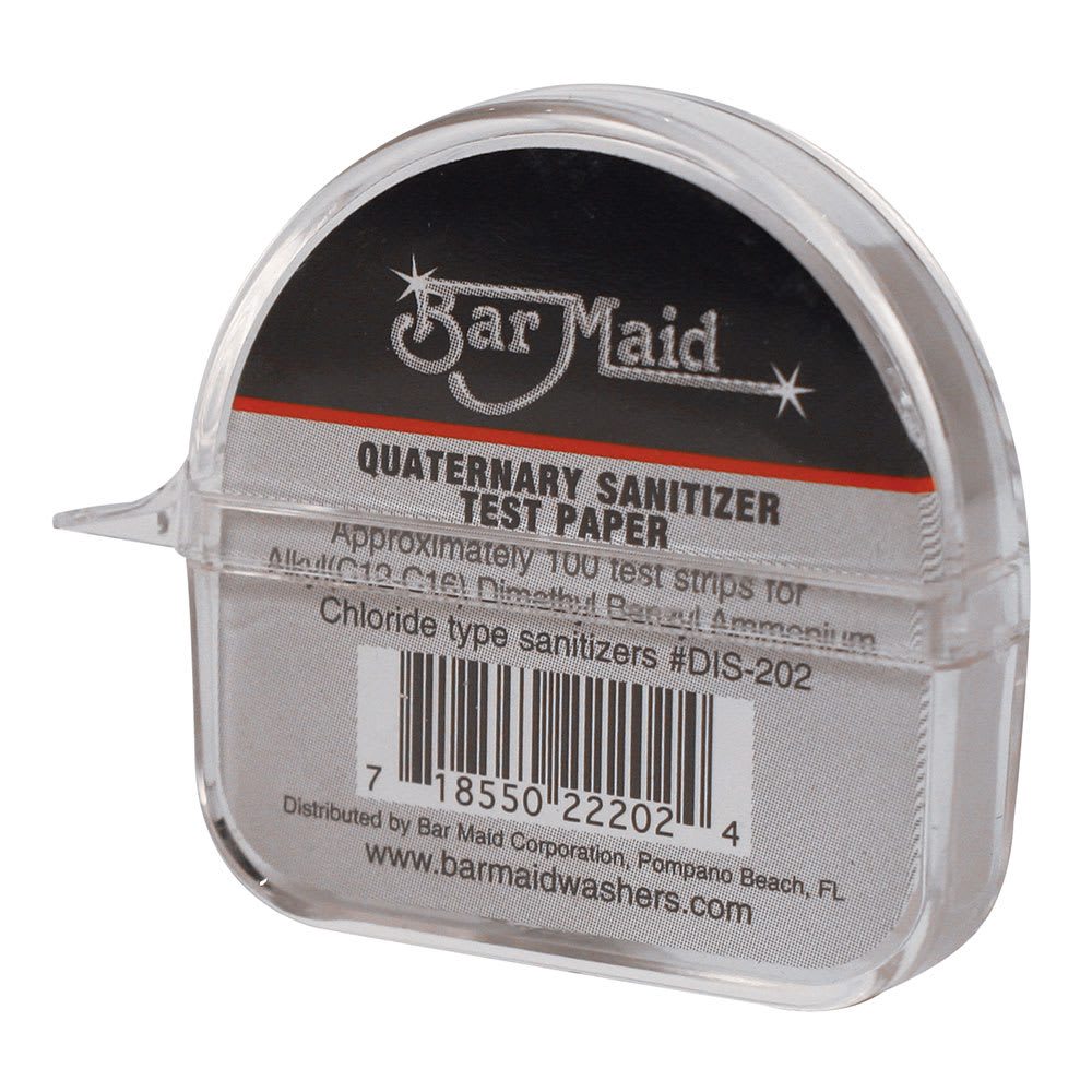 Bar Maid DIS-202 Sanitizer Test Strips Dispenser, Quaternary Strips ...