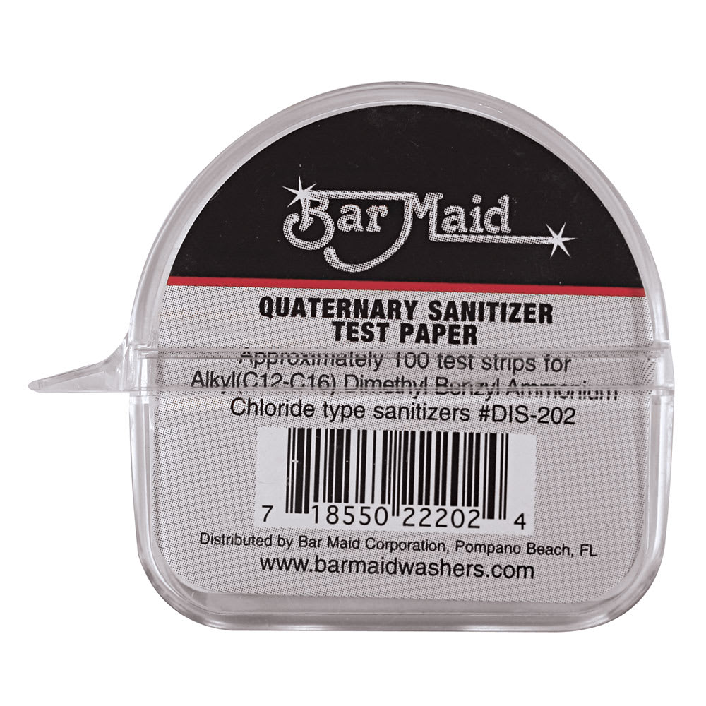 Bar Maid DIS-202 Sanitizer Test Strips Dispenser, Quaternary Strips ...