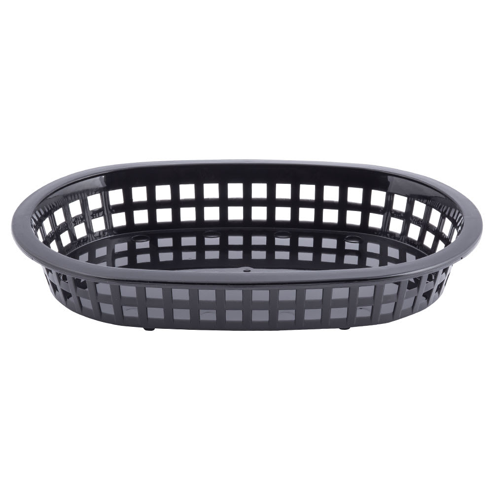 Tablecraft 1073BK Platter Basket - 9 1/4" x 6 " x 1 1/2", Polypropylene ...