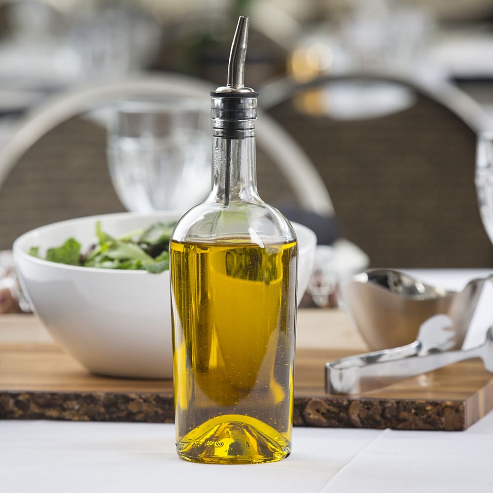 Tablecraft 599P Stainless Steel Pourer w/ Plastic Vent Tube