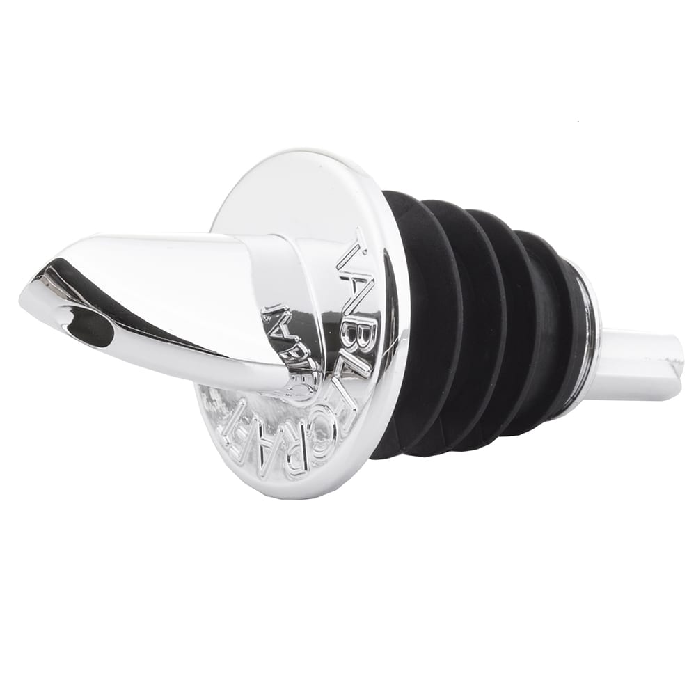 Tablecraft 670 Plastic Free Flow Pourer w/ Chrome Plated Spout, No Collar