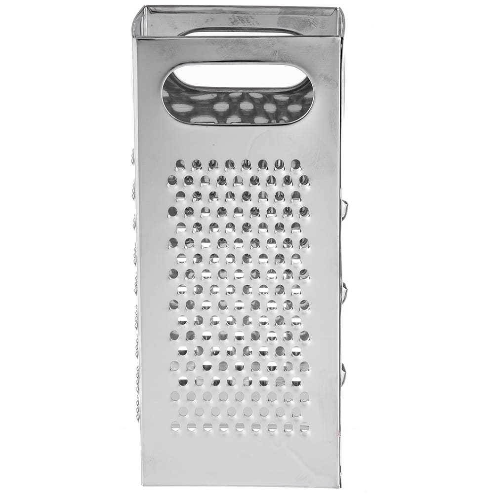 Tablecraft SG201 Stainless Steel Square Grater, 4 x 4 x 9"