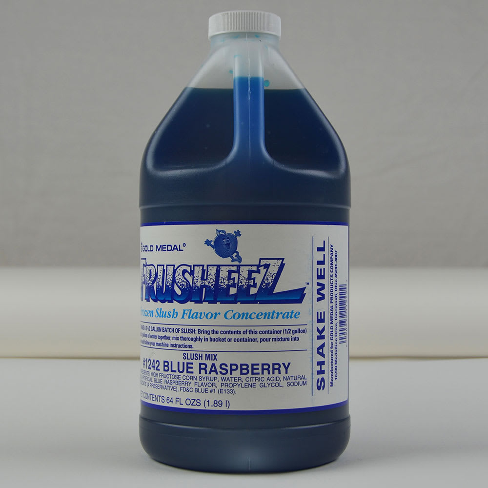 Gold Medal 1242 Blue Raspberry Frusheez® Mix, Concentrate, (6) 1/2 gal Jugs