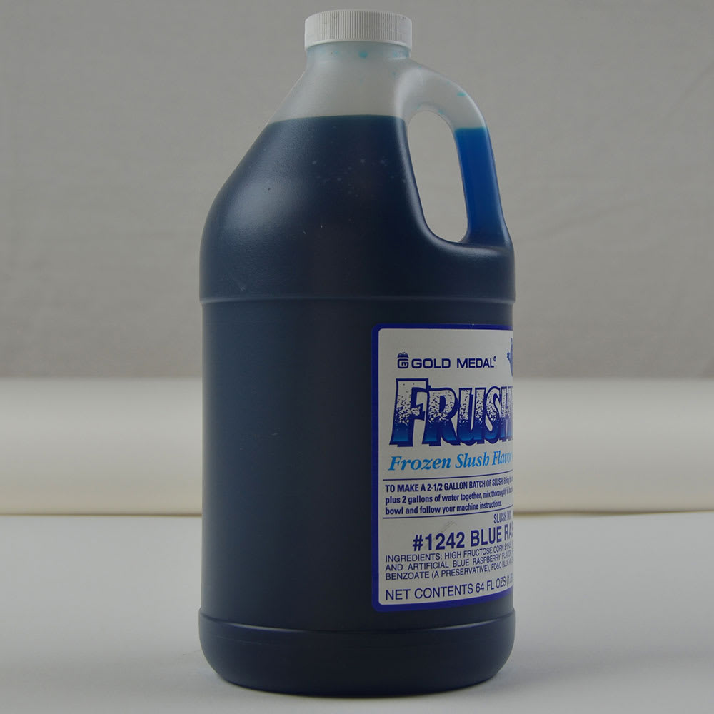 Gold Medal 1242 Blue Raspberry Frusheez® Mix, Concentrate, (6) 1/2 gal Jugs