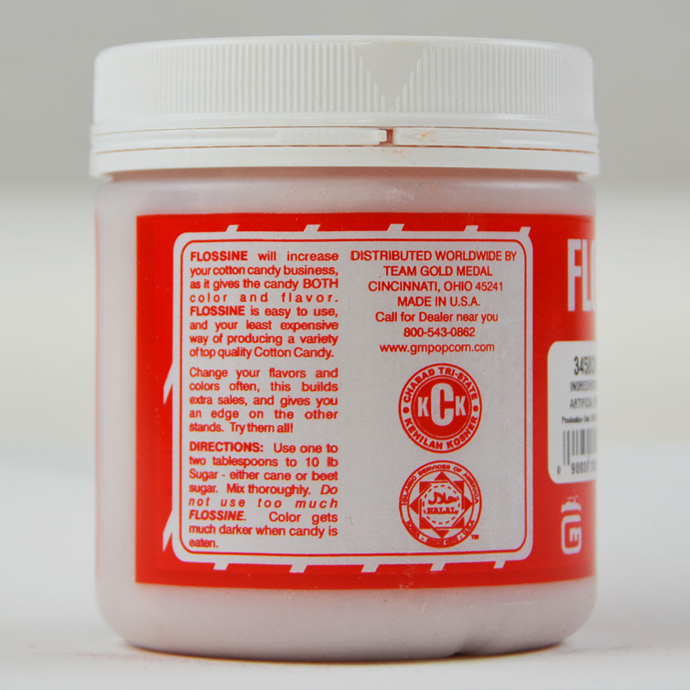 Gold Medal 3458CN 1 lb Jar O-Jay (Orange) Flossine®