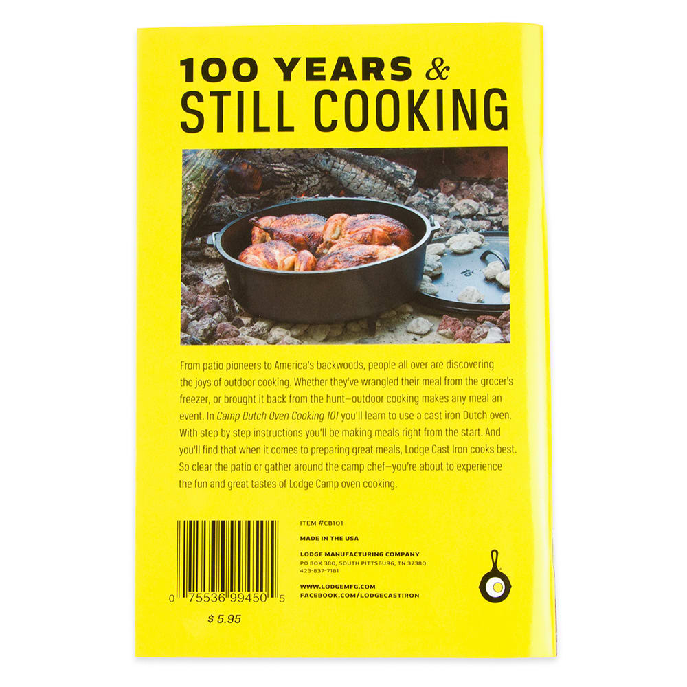 Lodge Camp Dutch Oven Cooking 101 Cookbook w/ 64 Pages (CB101)
