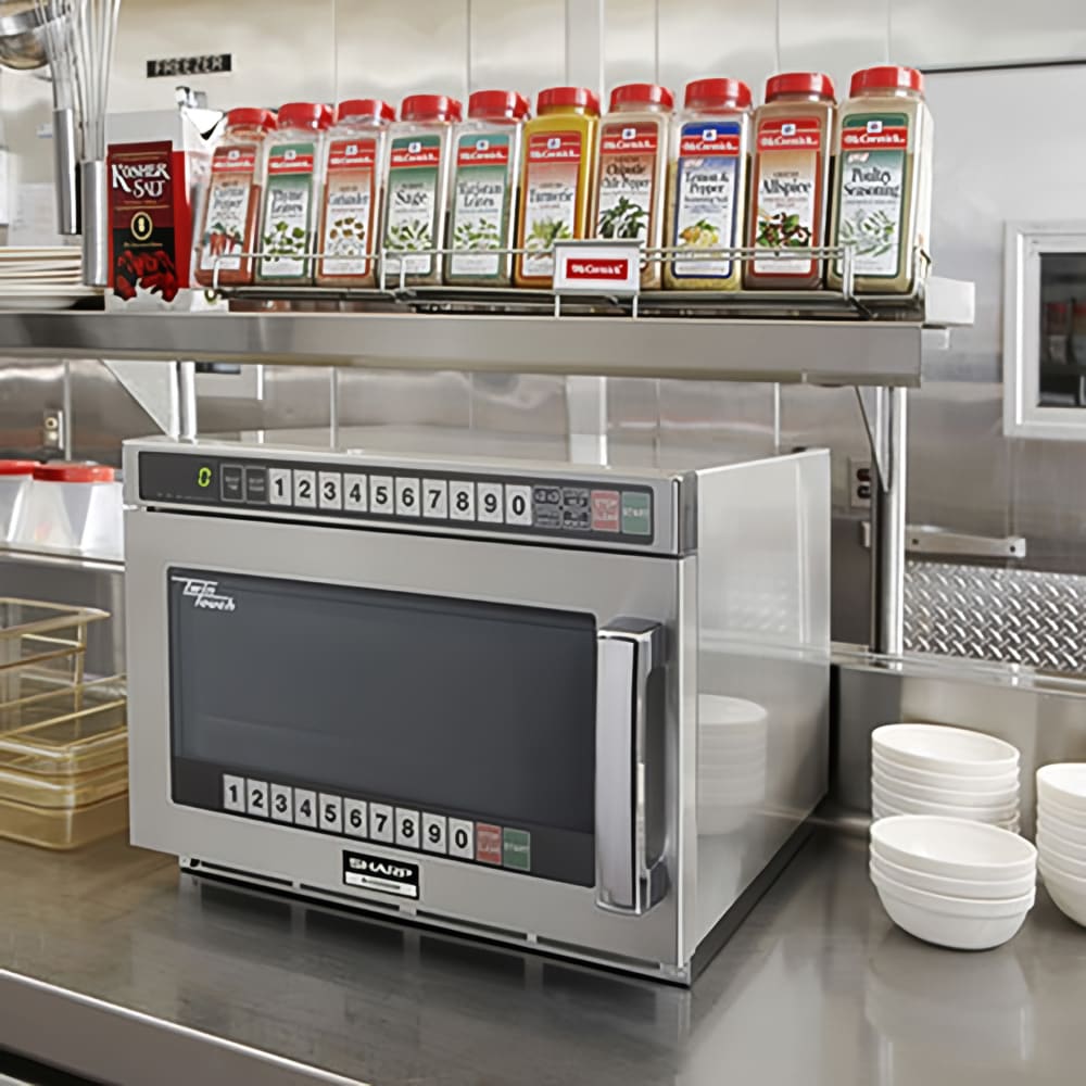 Sharp R-CD2200M 2200w Commercial Microwave w/ Touch Pad, 230 208v/1ph