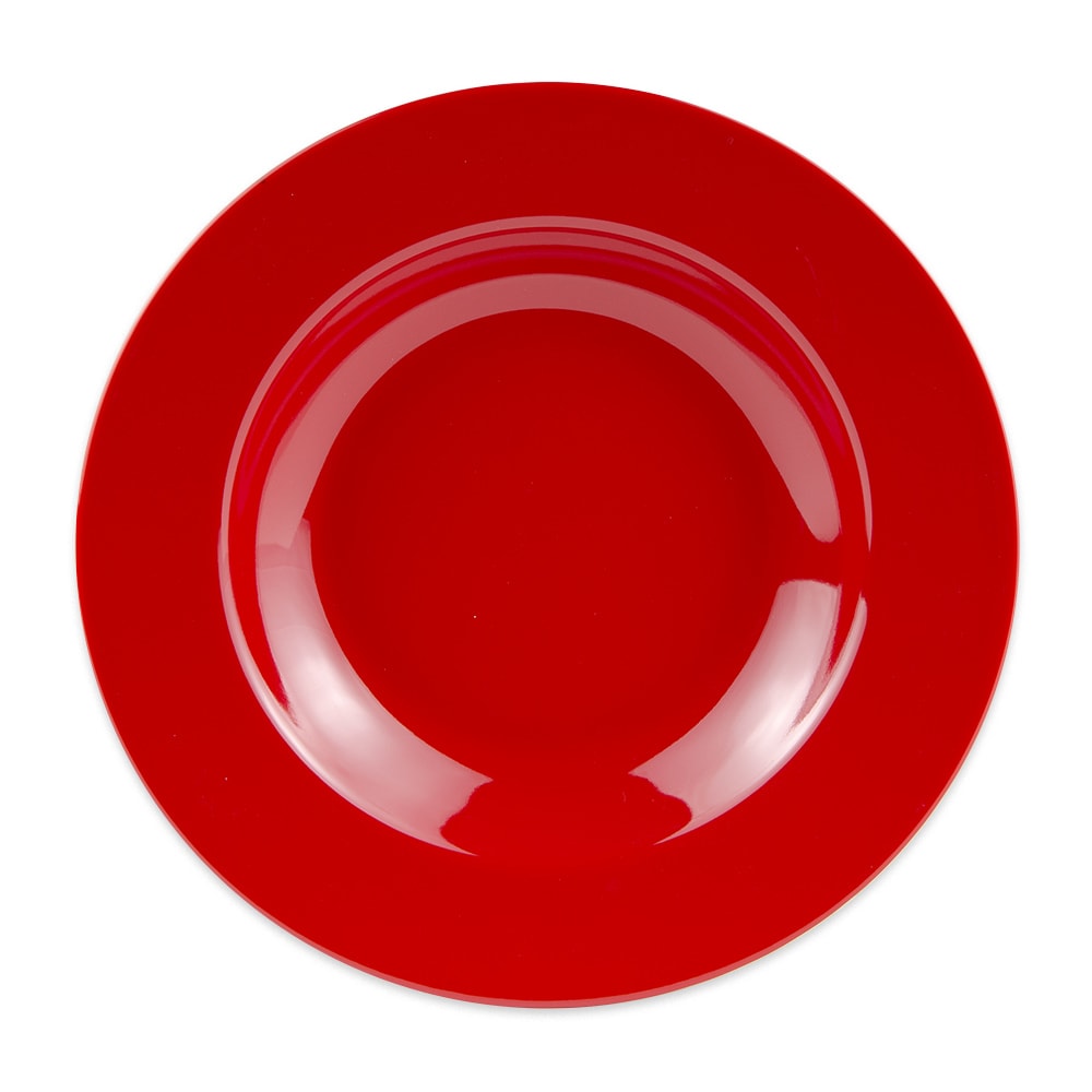 GET 16 oz Round Melamine Pasta Bowl, Red (B-1611-RED)