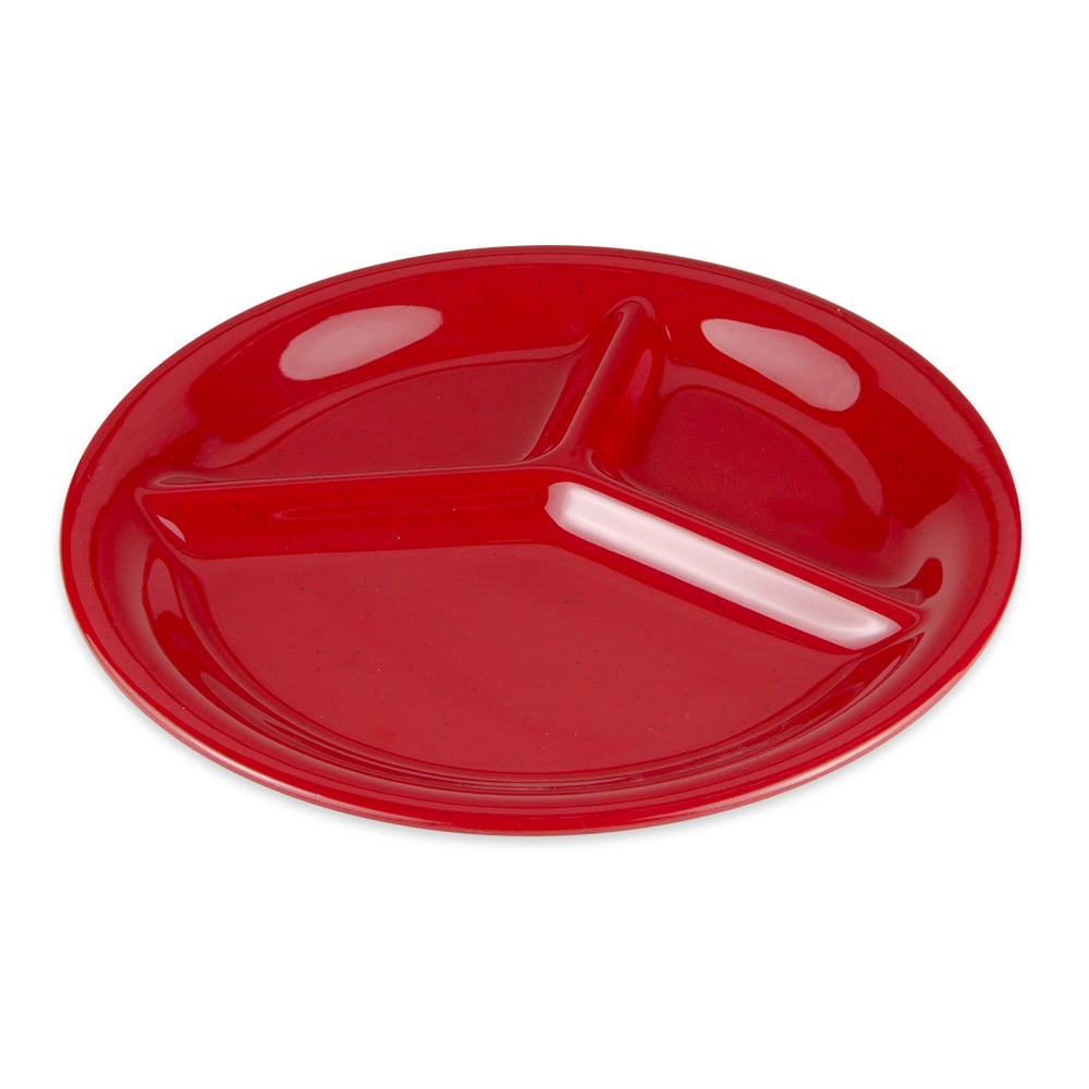 GET 10 1/4" Round Melamine Dinner Plate, Red (CP-10-RSP)