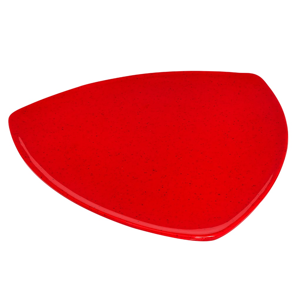 GET 12" Triangular Melamine Dinner Plate, Red (TP-12-RSP)