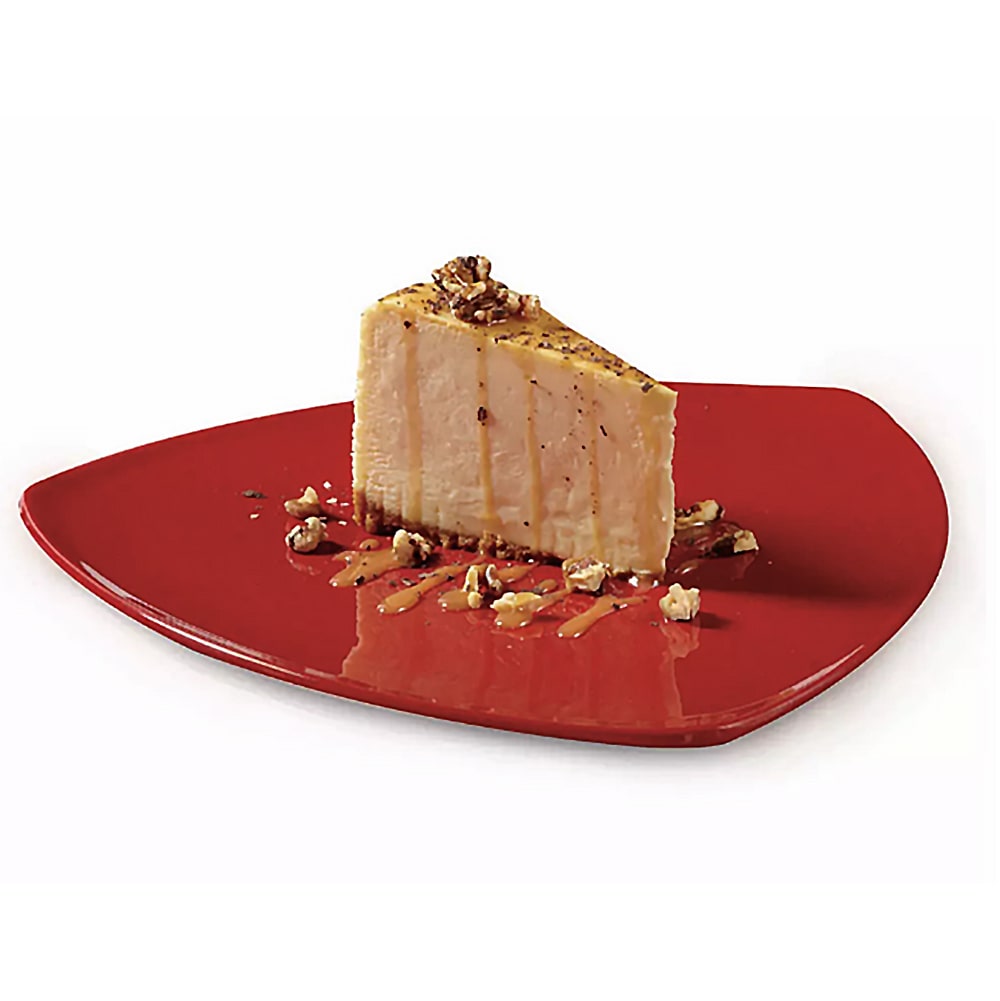 GET 12" Triangular Melamine Dinner Plate, Red (TP-12-RSP)