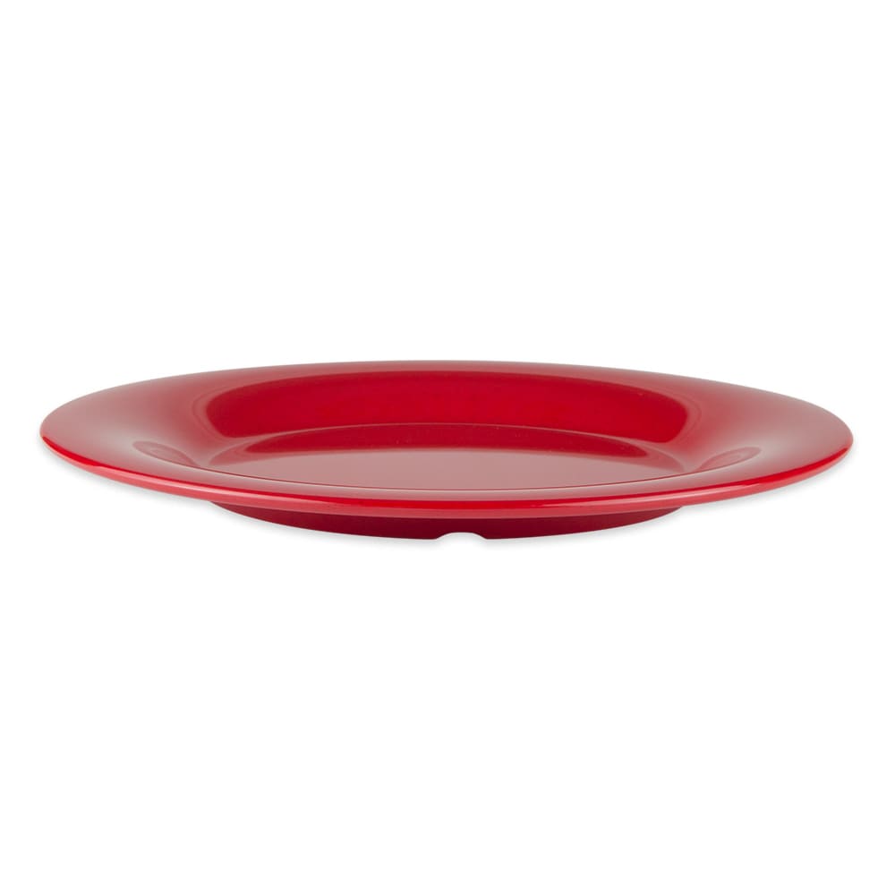 GET 10 1/2" Round Melamine Dinner Plate, Red (WP-10-RSP)