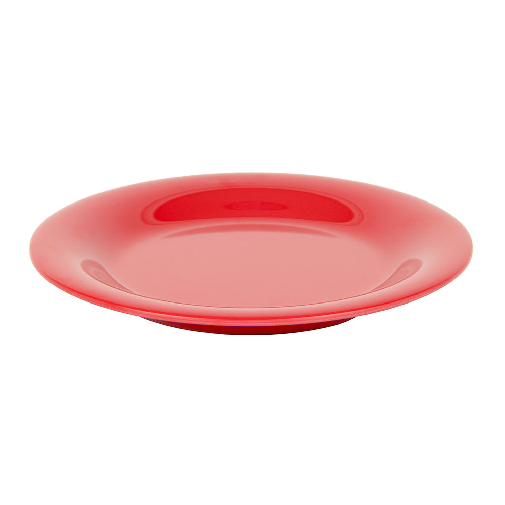 GET 6 1/2" Round Melamine Dessert Plate, Cranberry (WP-6-CR)