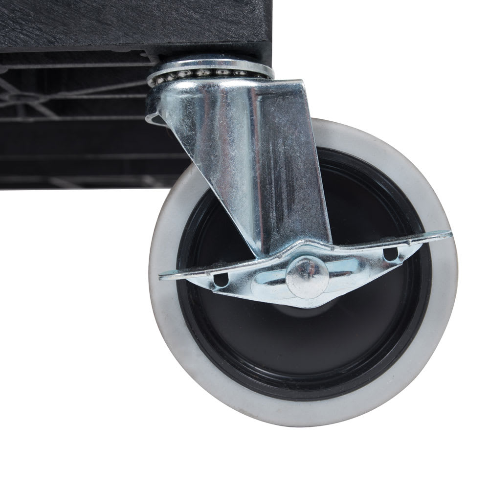 Luxor 3 Level Polymer Utility Cart w/ 400 lb Capacity, Raised Ledges ...