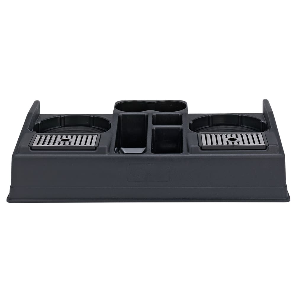 Service Ideas Airpot Serving Rack w/ 5 Compartments, Black (APLR25BL)