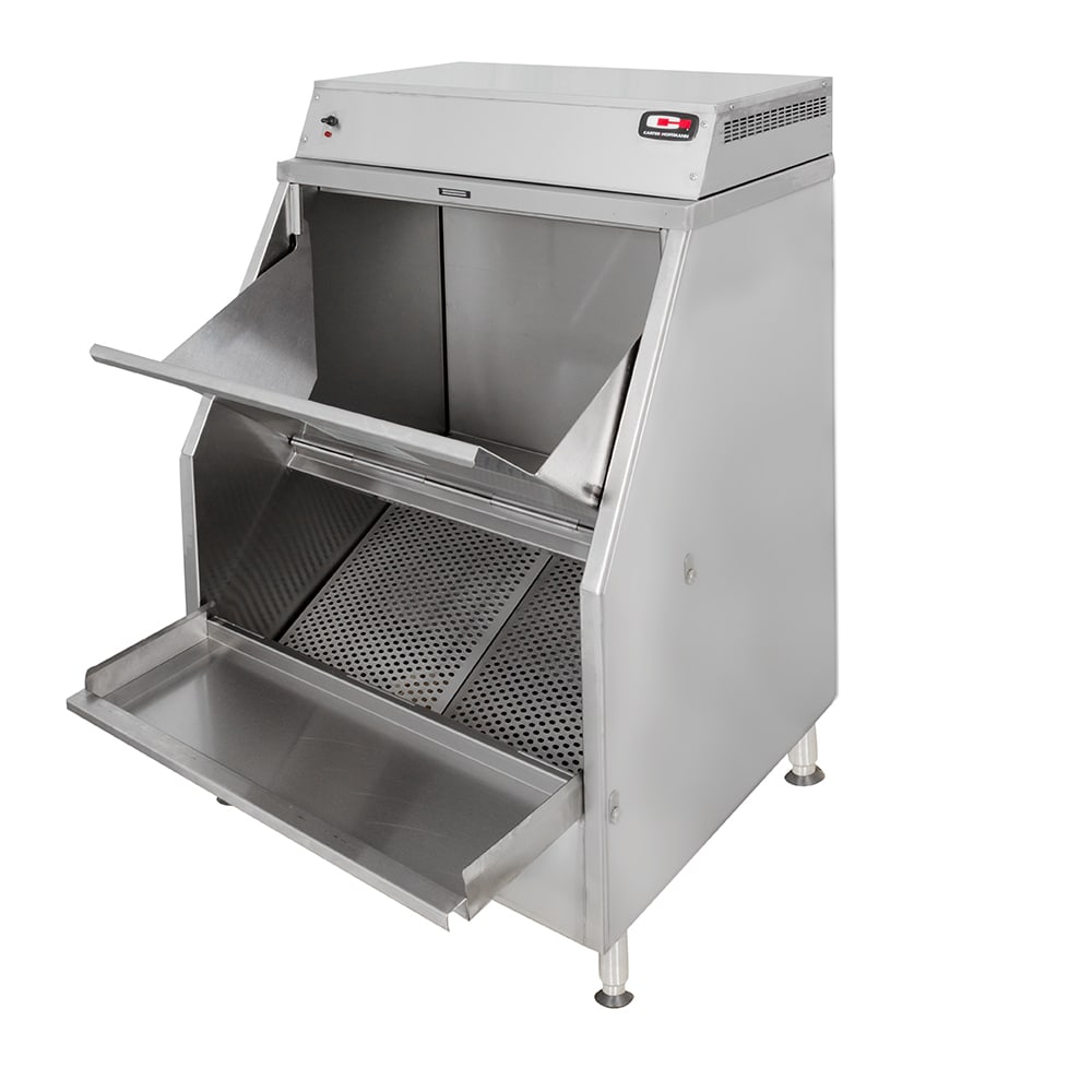 Carter-Hoffmann CW4E Gravity Feed Chip Warmer w/ 44 gallon Capacity - Stainless, 120v