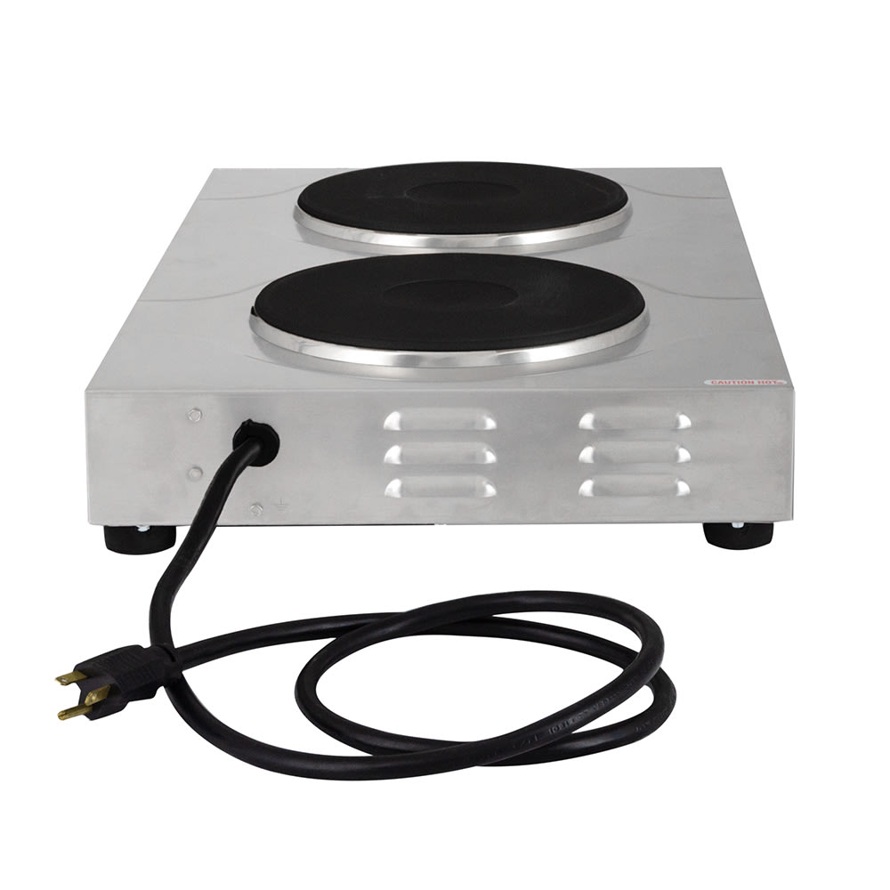 Cadco CDR-3K 15" Electric Hot Plate w/ (2) Burners & Infinite Controls ...