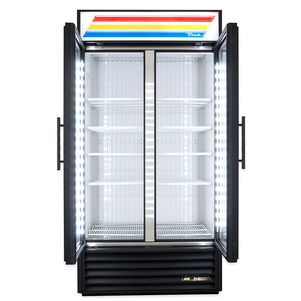 True GDM-35F-HC~TSL01 39 1/2" Two Section Display Freezer w/ Swing ...