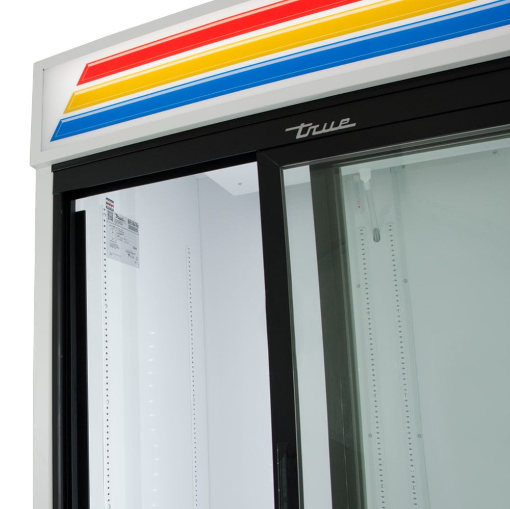 True GDM-37-HC-LD 43 1/2" GDM Series Two Section Glass Door ...