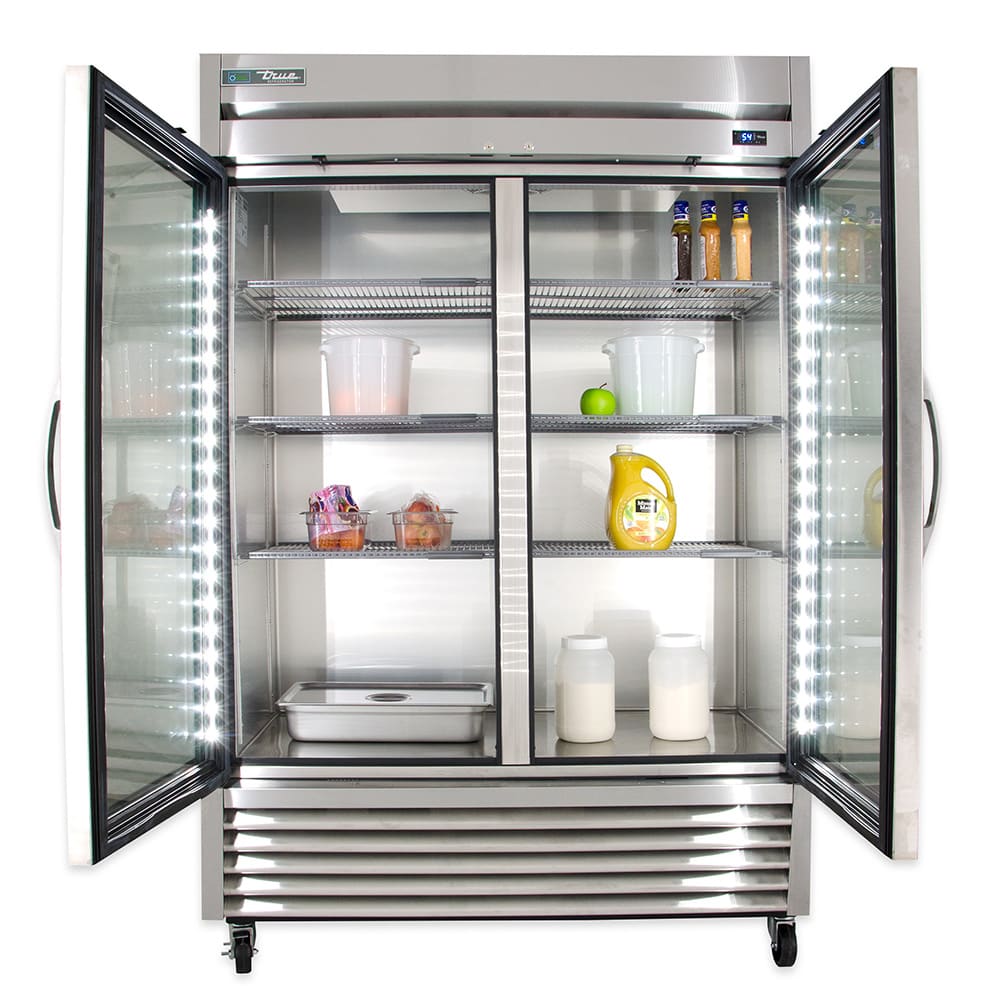 True T-49G-HC~FGD01 54" Two Section Reach In Refrigerator, (2) Left ...
