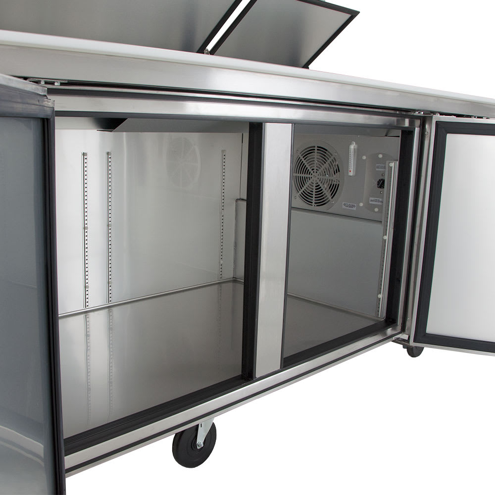 True TPP-93 93" Pizza Prep Table w/ Refrigerated Base, 115v