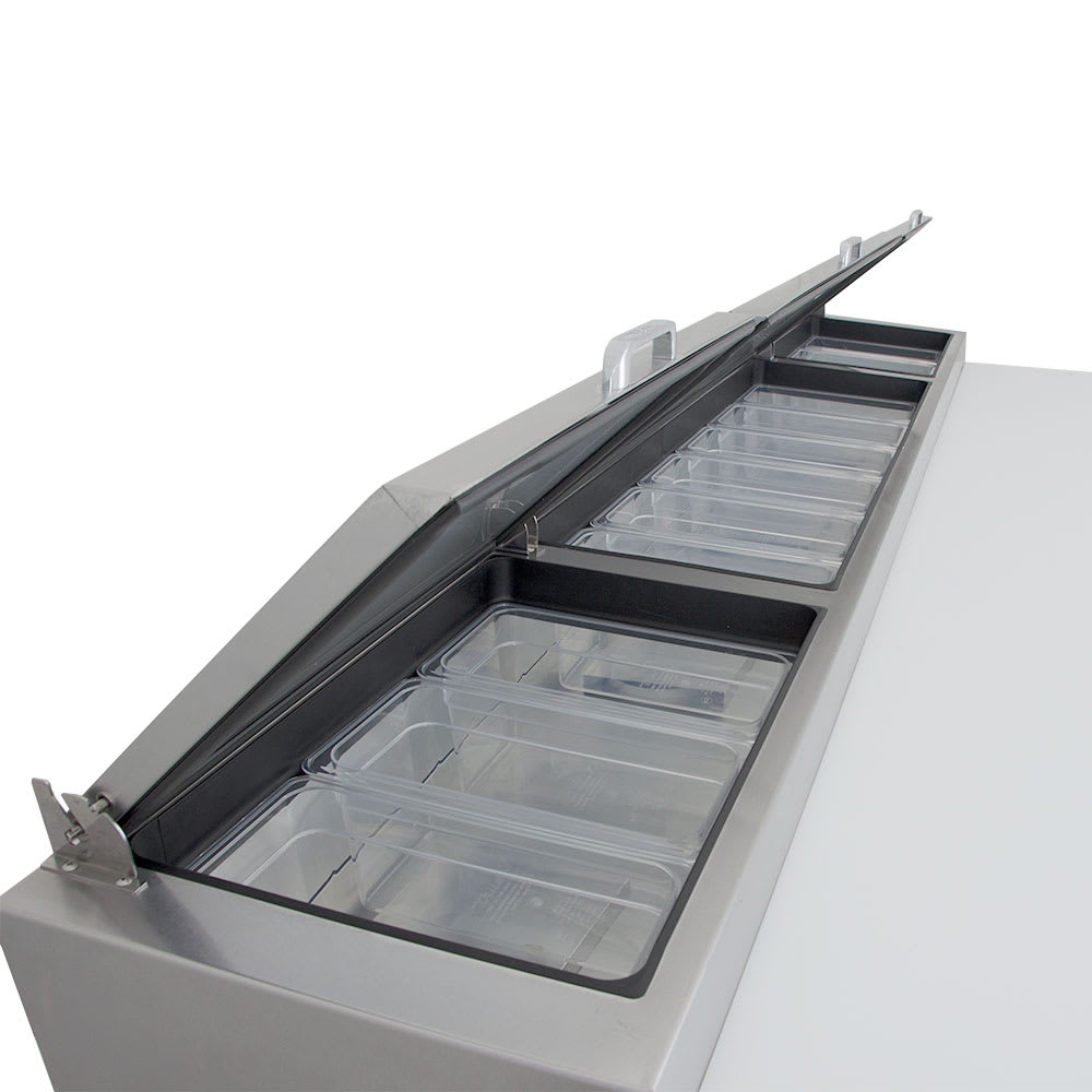 True TPP-93 93" Pizza Prep Table w/ Refrigerated Base, 115v