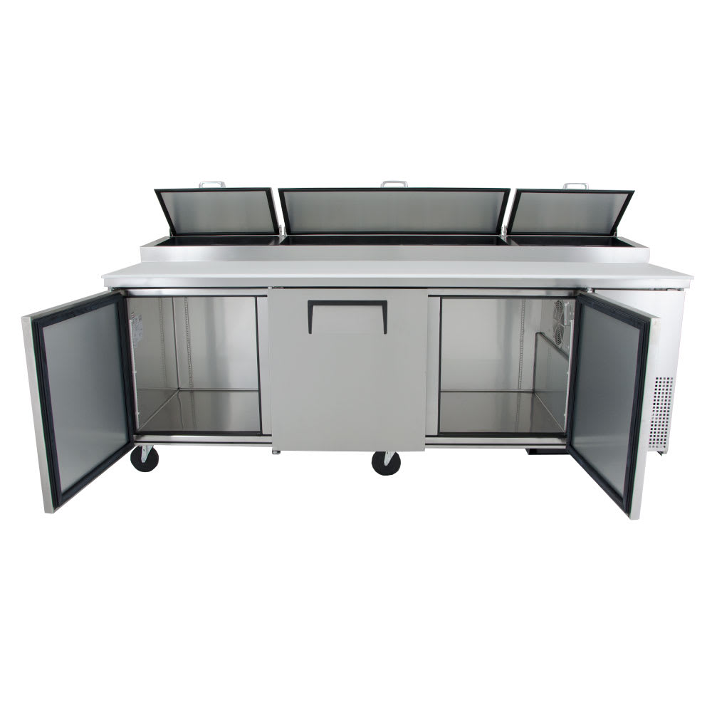 True TPP-93 93" Pizza Prep Table w/ Refrigerated Base, 115v