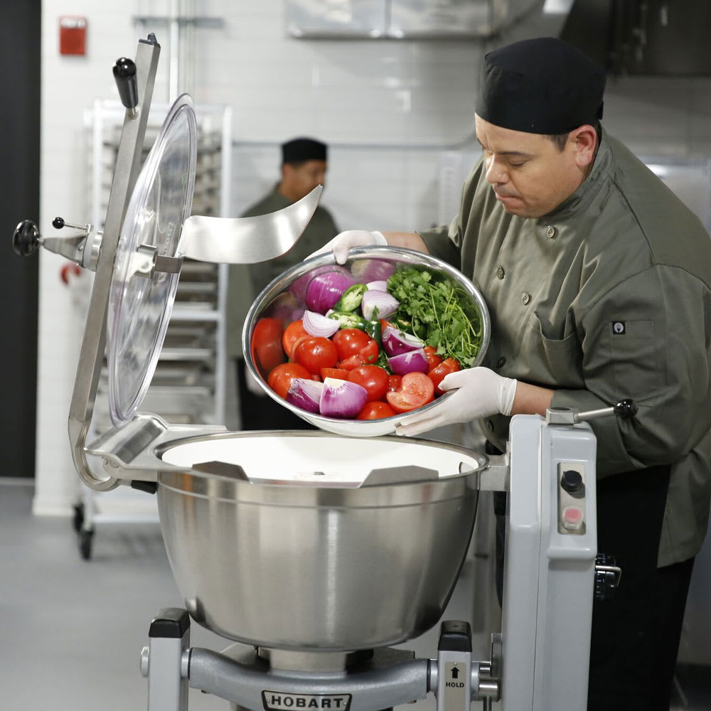 Hobart HCM450-3 45 qt Cutter Mixer w/ Stainless Tilting Bowl & 5 HP ...