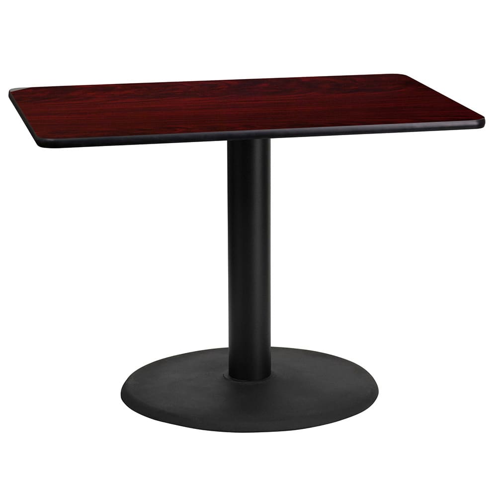 Flash Furniture XU-MAHTB-2442-TR24-GG Rectangular Dining Height Table w ...