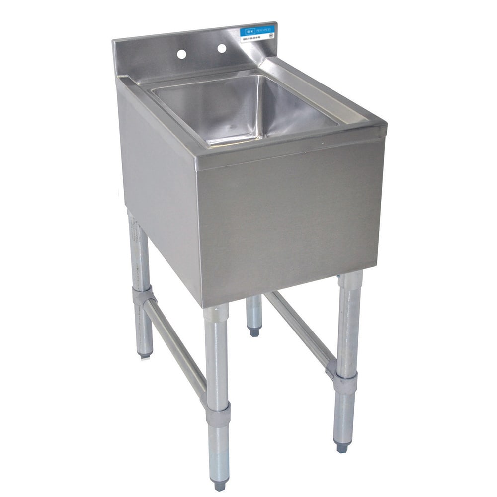 BK Resources UB4-18-1014HS Underbar Dump Sink w/ Stainless Steel Legs ...