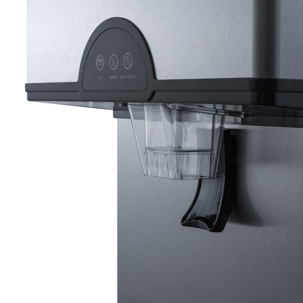 Accucold 282 lb Countertop Water & Nugget Ice Dispenser - 11 lb Storage ...