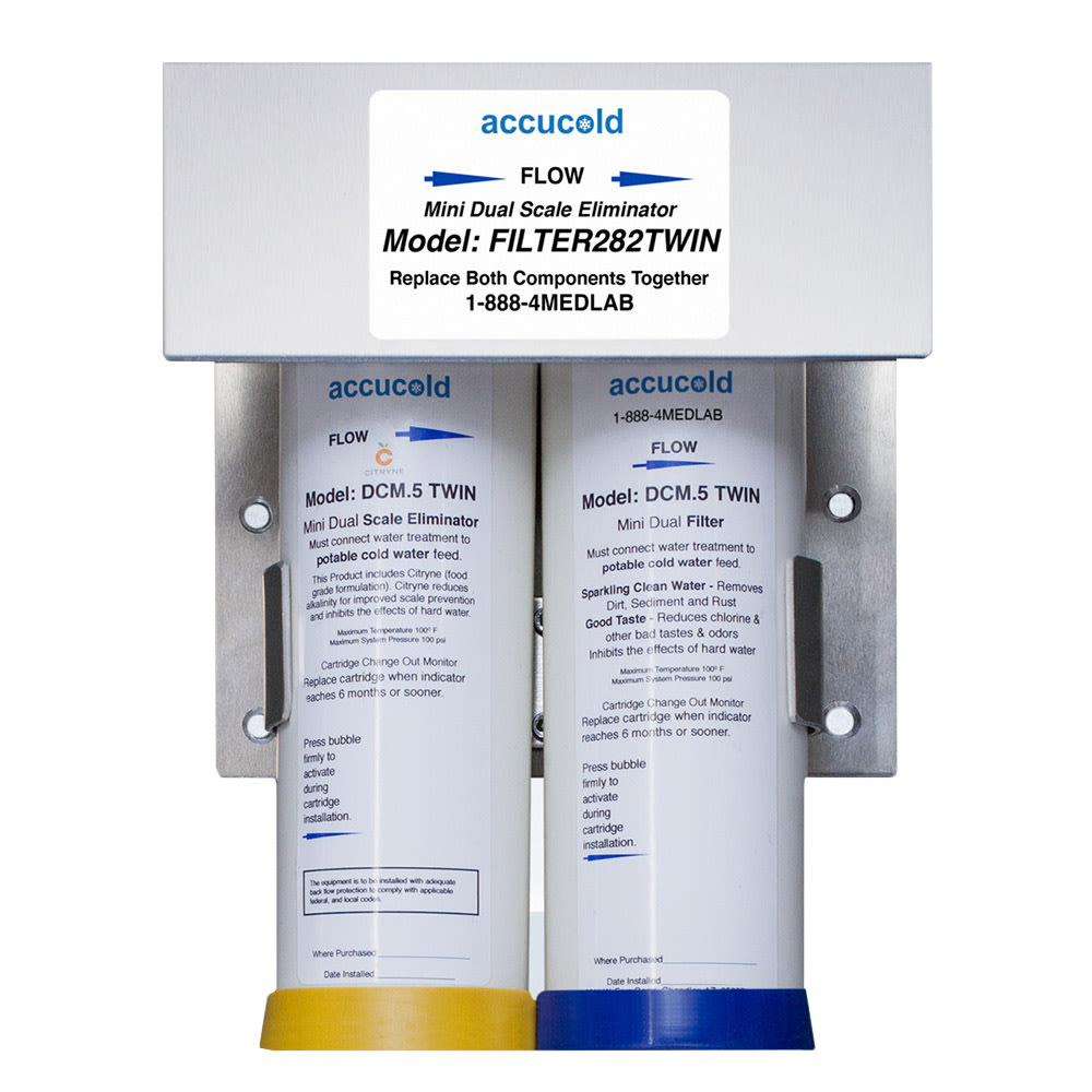 Accucold 282 lb Countertop Water & Nugget Ice Dispenser - 11 lb Storage ...