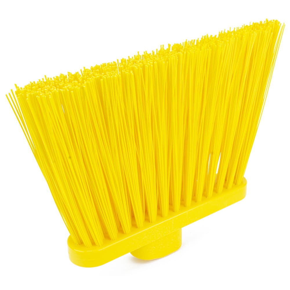 Carlisle 56"L Duo-Sweep® Lobby Broom w/ Yellow Angled Bristles & Blue ...