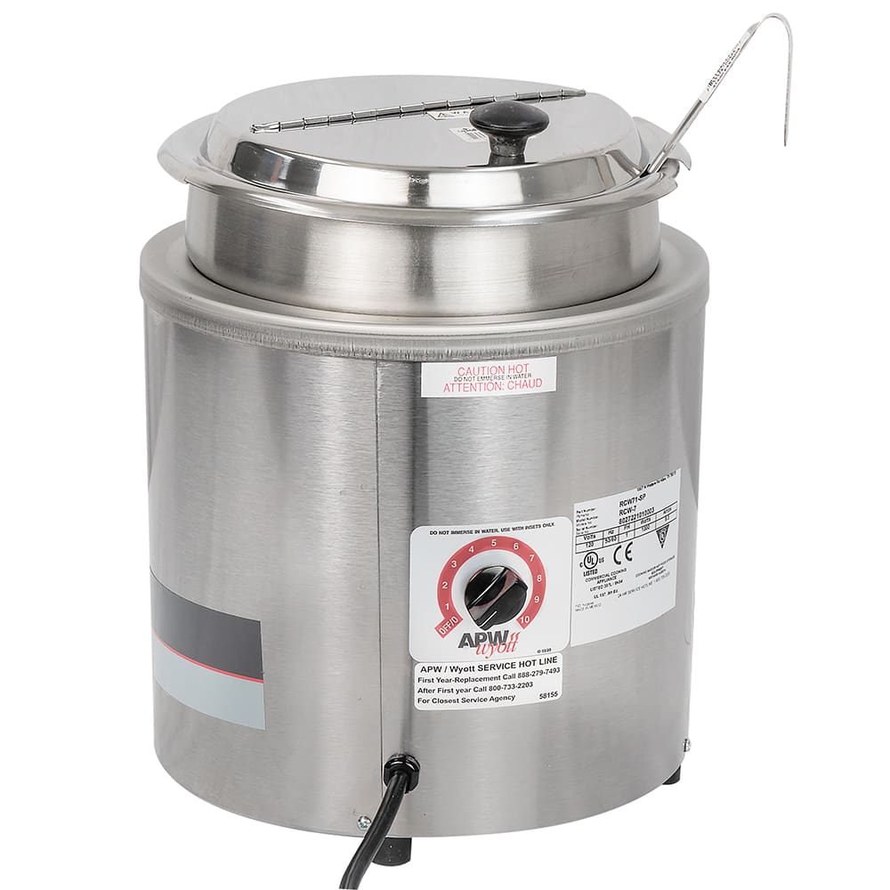 APW Wyott RCW-7SP 7 qt Countertop Soup Warmer w/ Thermostatic Controls ...