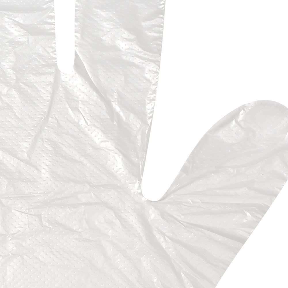 LK Packaging Disposable Poly Gloves, Clear (HGLV)