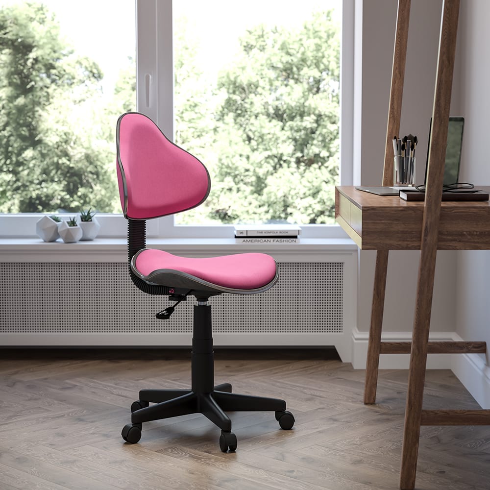 Flash Furniture BT-699-PINK-GG Swivel Task Chair w/ Low Back - Pink ...